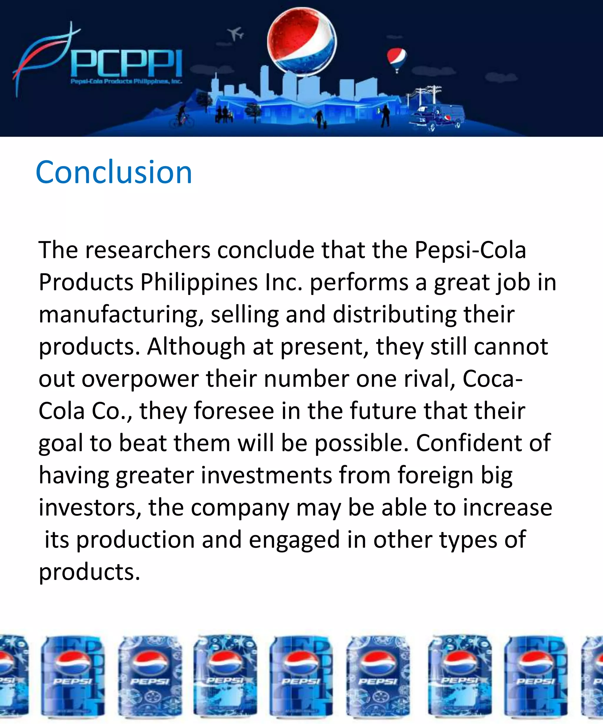 Pepsi-Cola Products Philippines, Inc | PPTX
