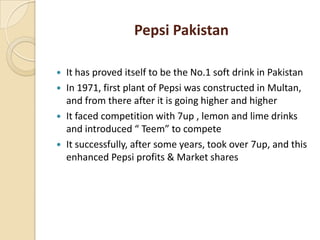 Pepsi distribution system | PPTX