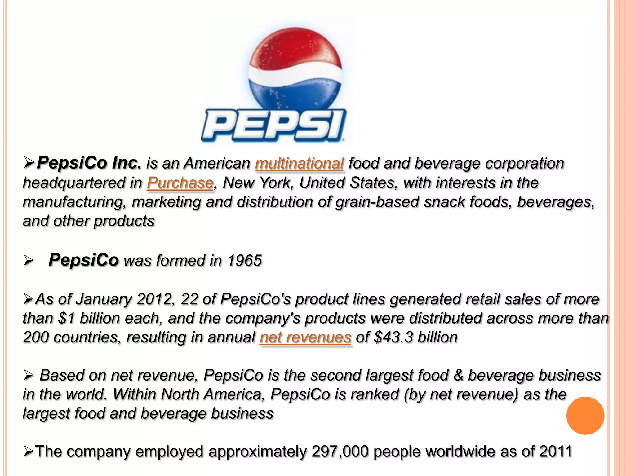 Pepsi BY BODDUNA REVANTH | PPT