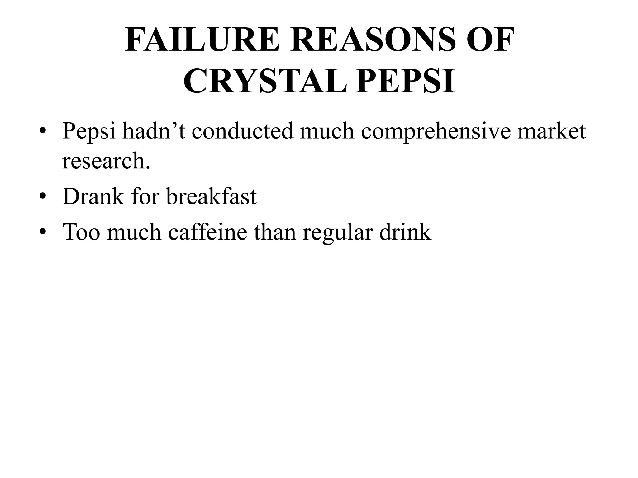 Pepsi am crystal | PPTX