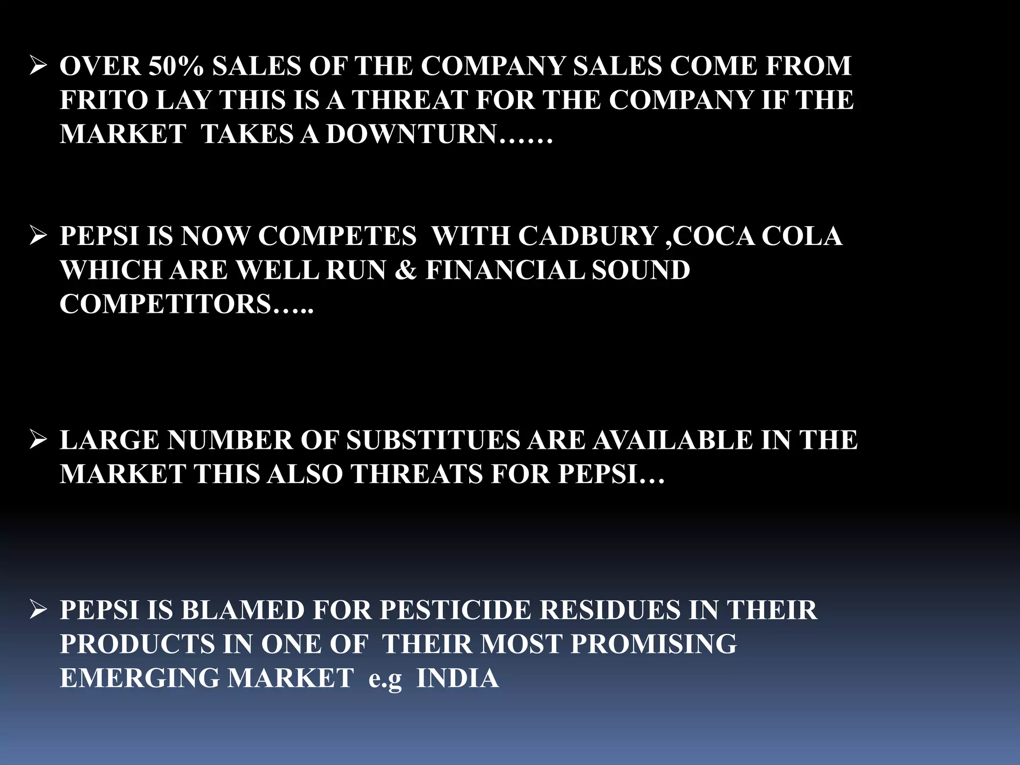 SWOT ANALYSIS OF PEPSI | PPTX
