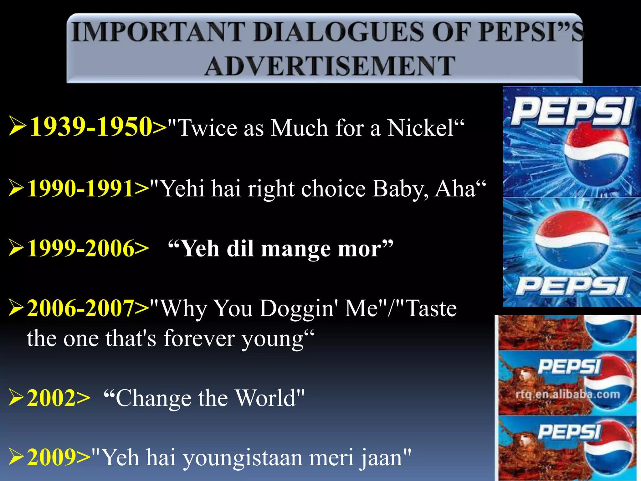 SWOT ANALYSIS OF PEPSI | PPTX