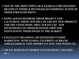 SWOT ANALYSIS OF PEPSI | PPTX