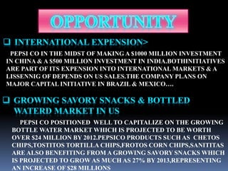 SWOT ANALYSIS OF PEPSI | PPTX