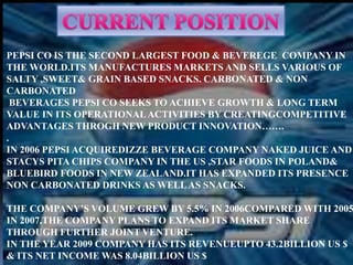 SWOT ANALYSIS OF PEPSI | PPTX