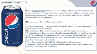 Pepsi Soft Drink – A Marketing Perspective in the Indian Context | PPTX