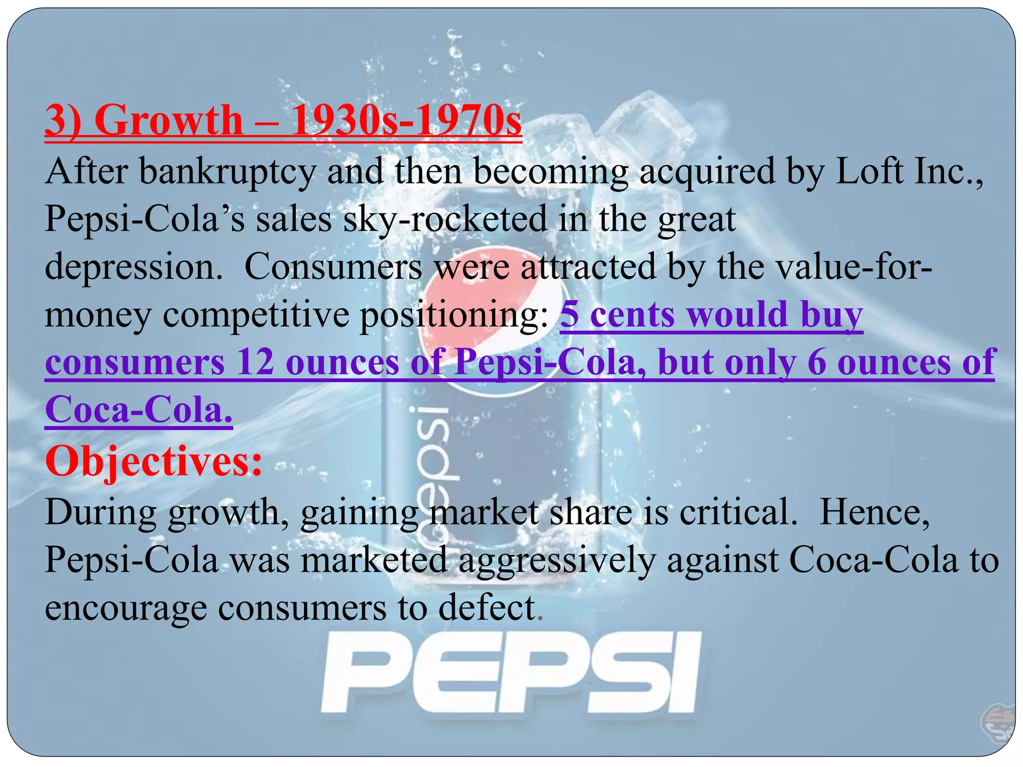 case study on product life cycle of pepsi | PPTX
