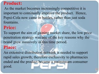 case study on product life cycle of pepsi | PPTX