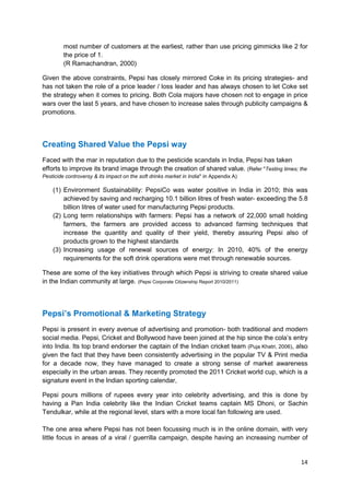 Pepsi marketing management | PDF