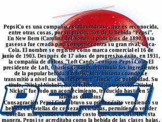Presentacion De Pepsi | PPT