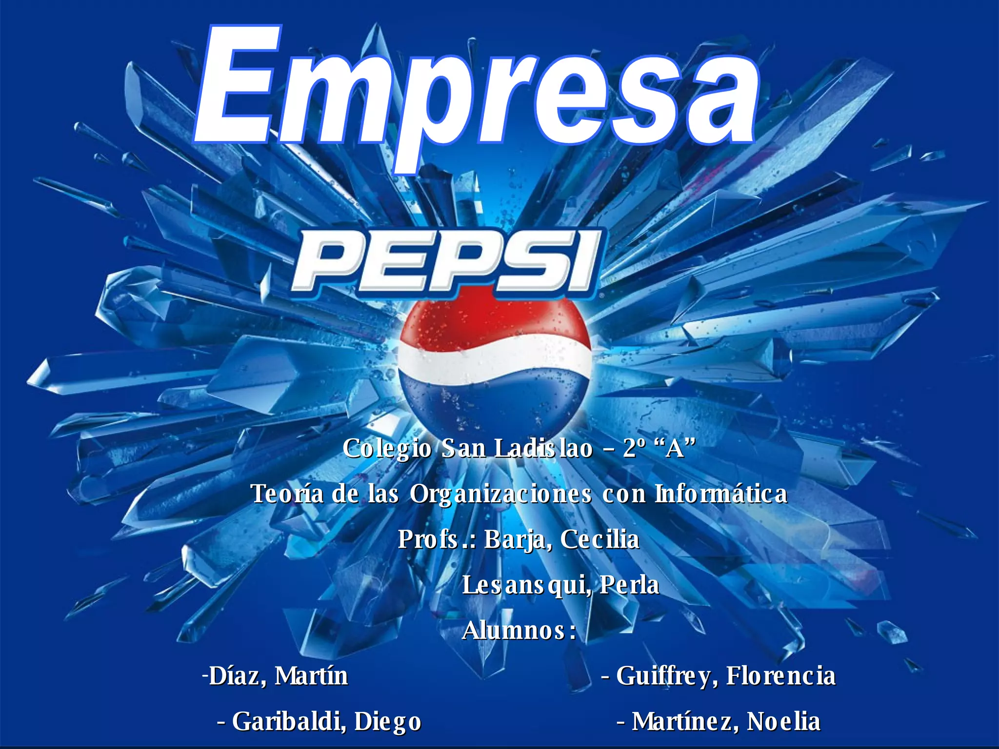 Presentaciòn de Pepsi | PPT