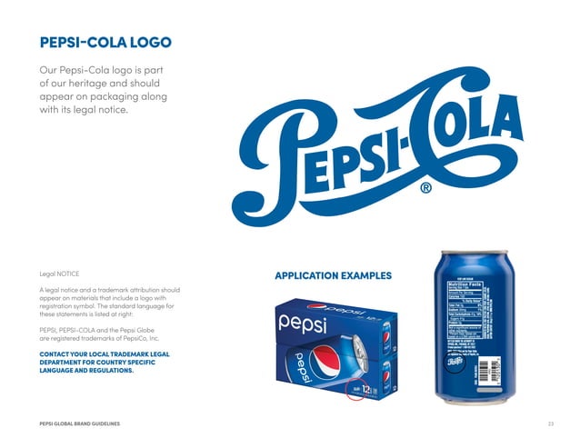 Pepsi VIsual identidade - brandbook da marca | PDF | Advertising ...