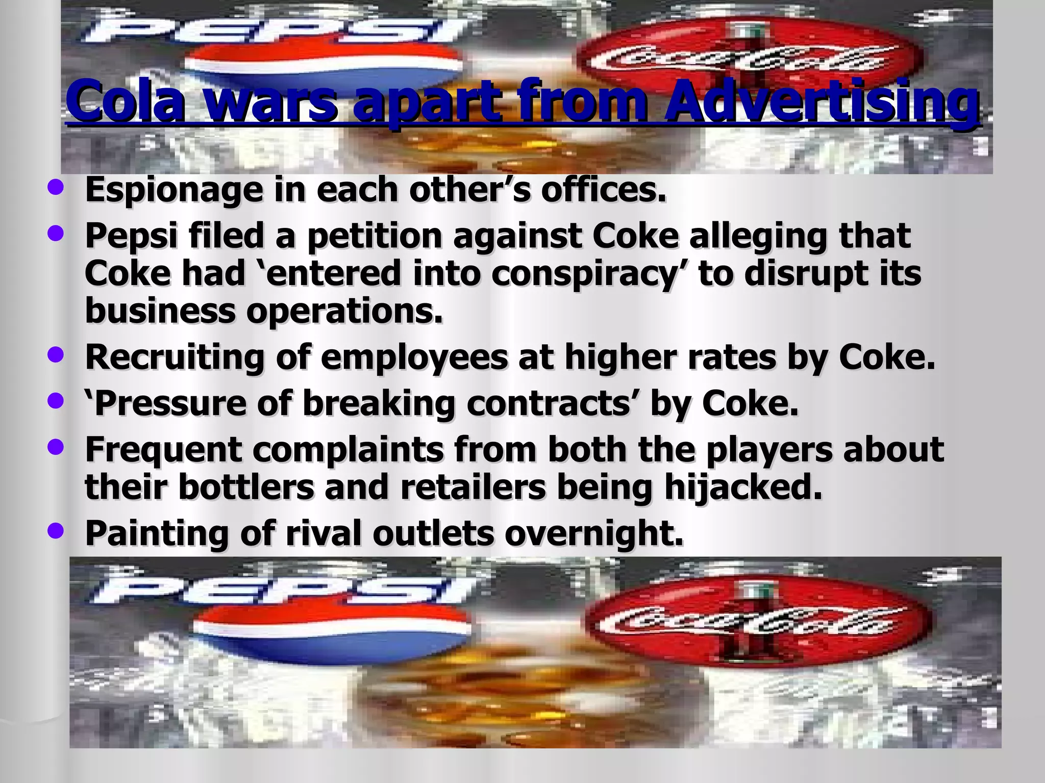 Pepsi Vs Coke ppt by gulab | PPT