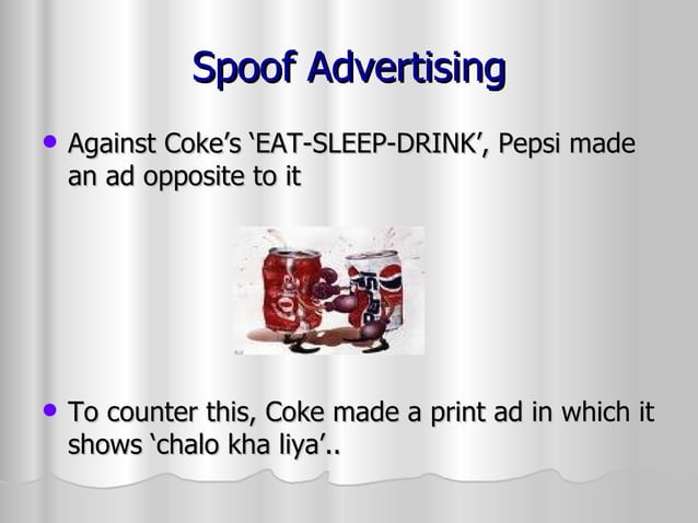 Pepsi Vs Coke ppt by gulab | PPT