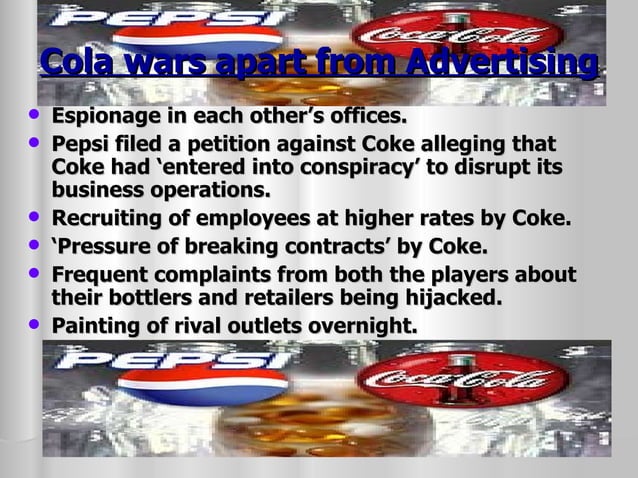 Pepsi Vs Coke ppt by gulab | PPT