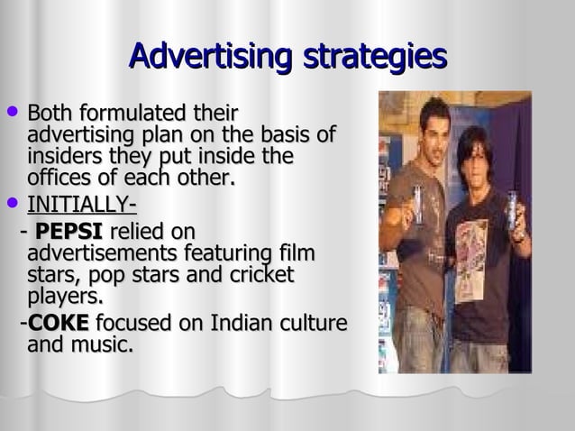Pepsi Vs Coke ppt by gulab | PPT