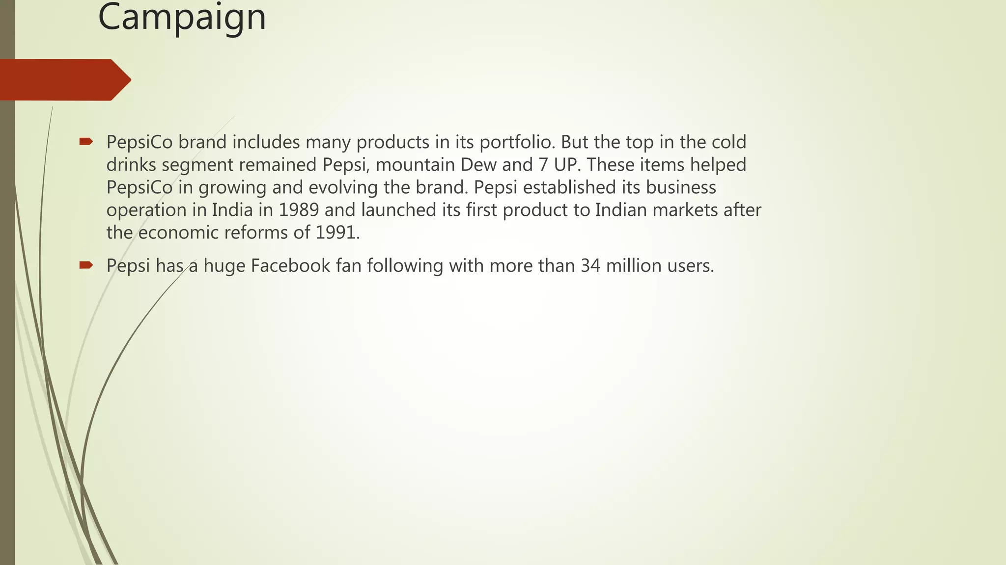 Pepsi advertisement campaign | PPTX
