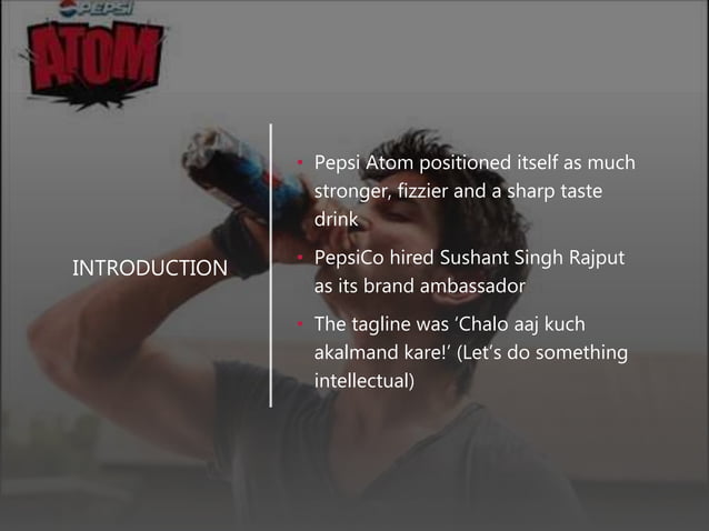 Pepsi atom the josh cola | PPT