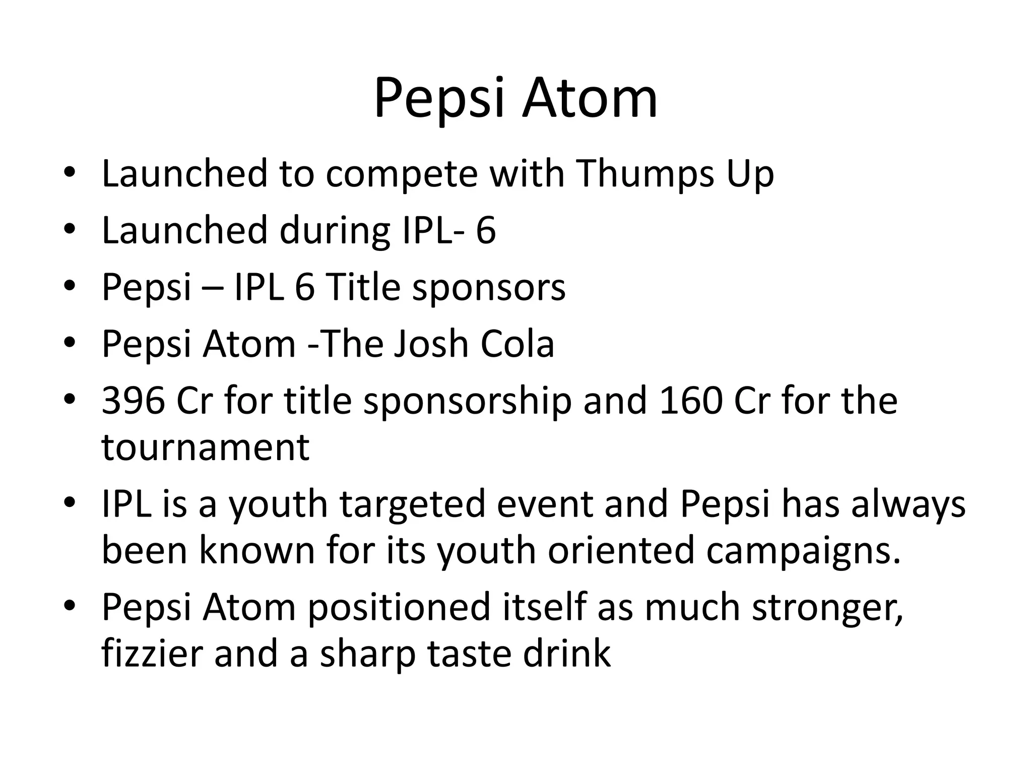 Pepsi atom disaster | PPTX