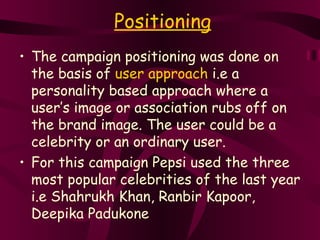 Pepsi campaign | PPT