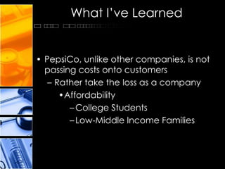 Pepsico Article Presentation | PPTX