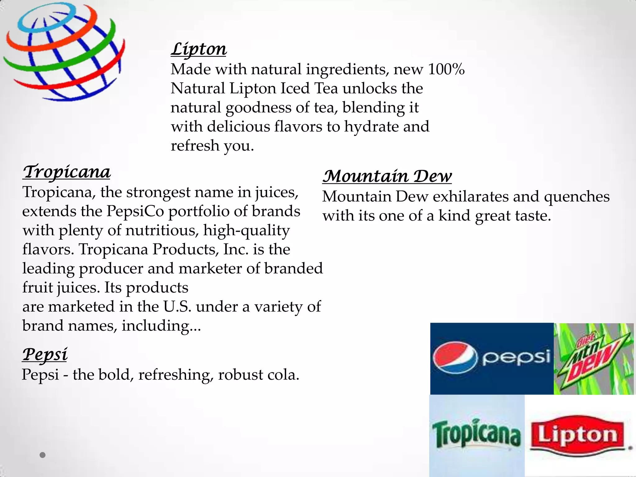 PepsiCo 2014 Presentation | PPTX