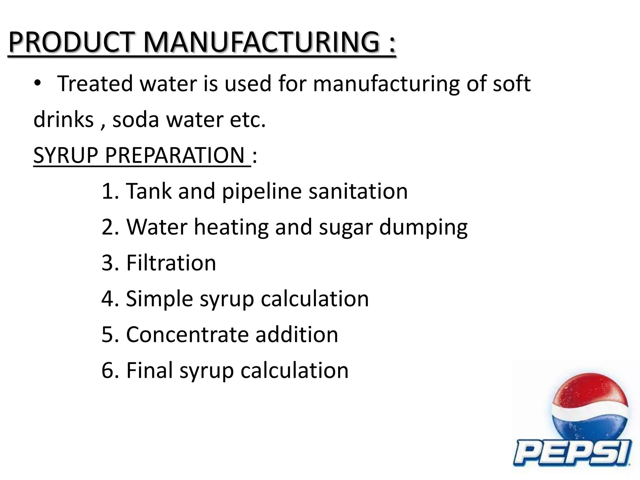 Pepsico QUALITY CONTROL TRAINING | PPTX