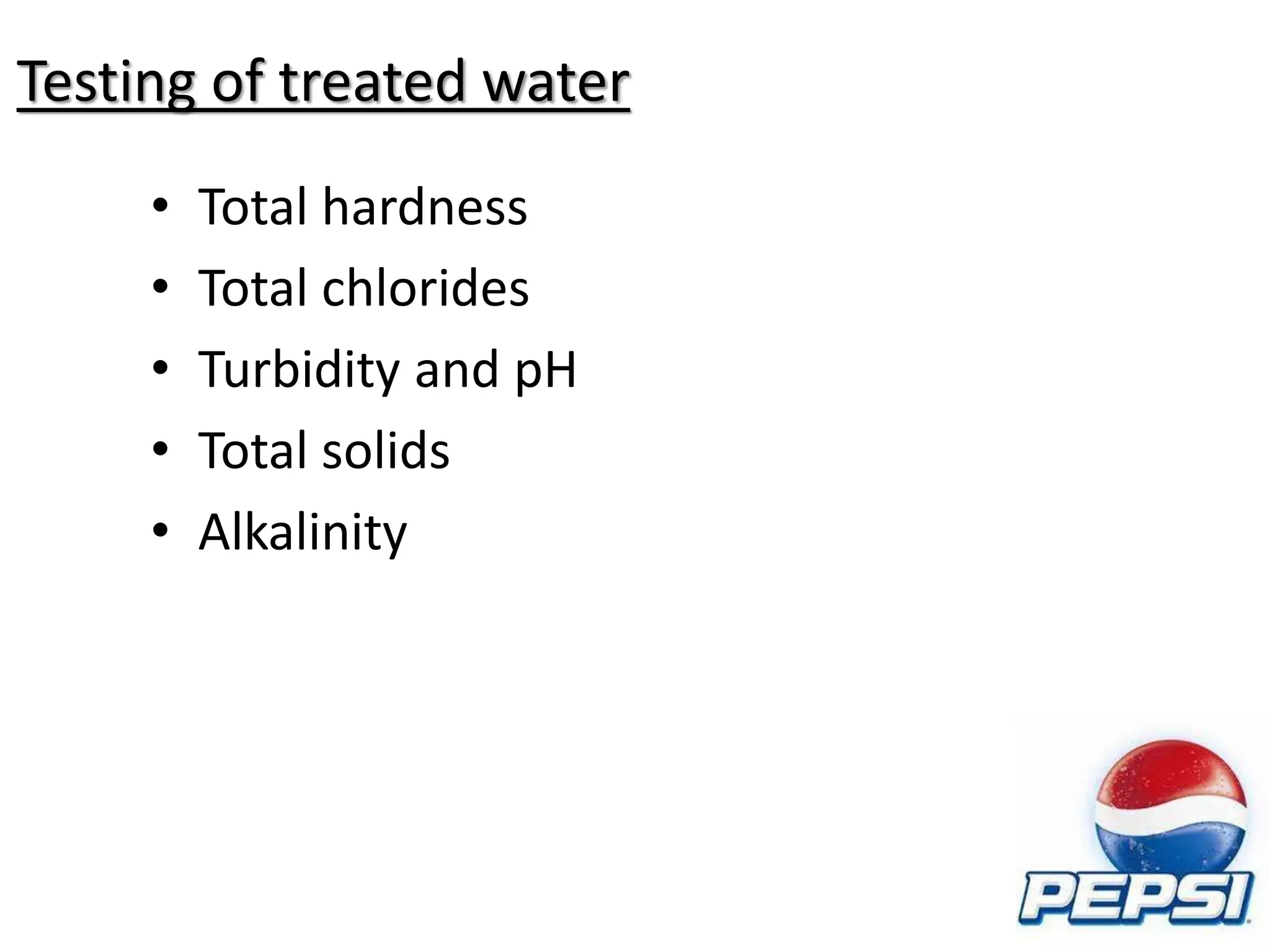 Pepsico QUALITY CONTROL TRAINING | PPTX
