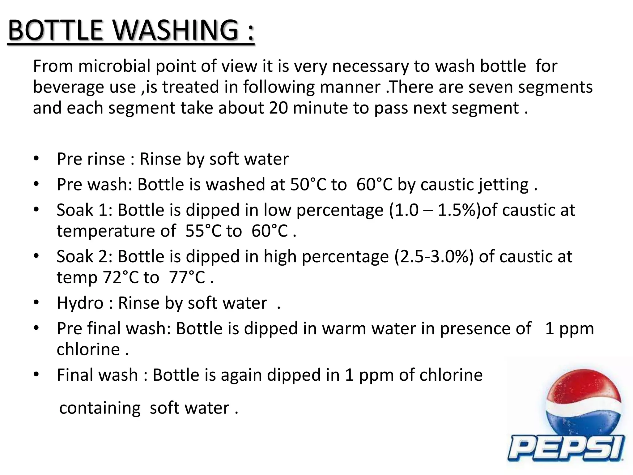Pepsico QUALITY CONTROL TRAINING | PPTX