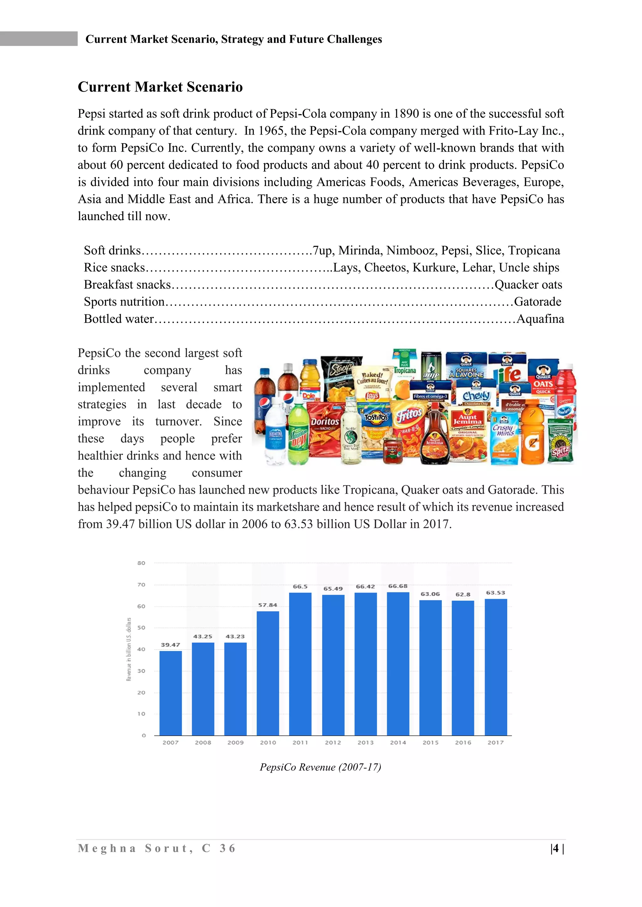 Research Paper on PepsiCo's Future Challenges | PDF