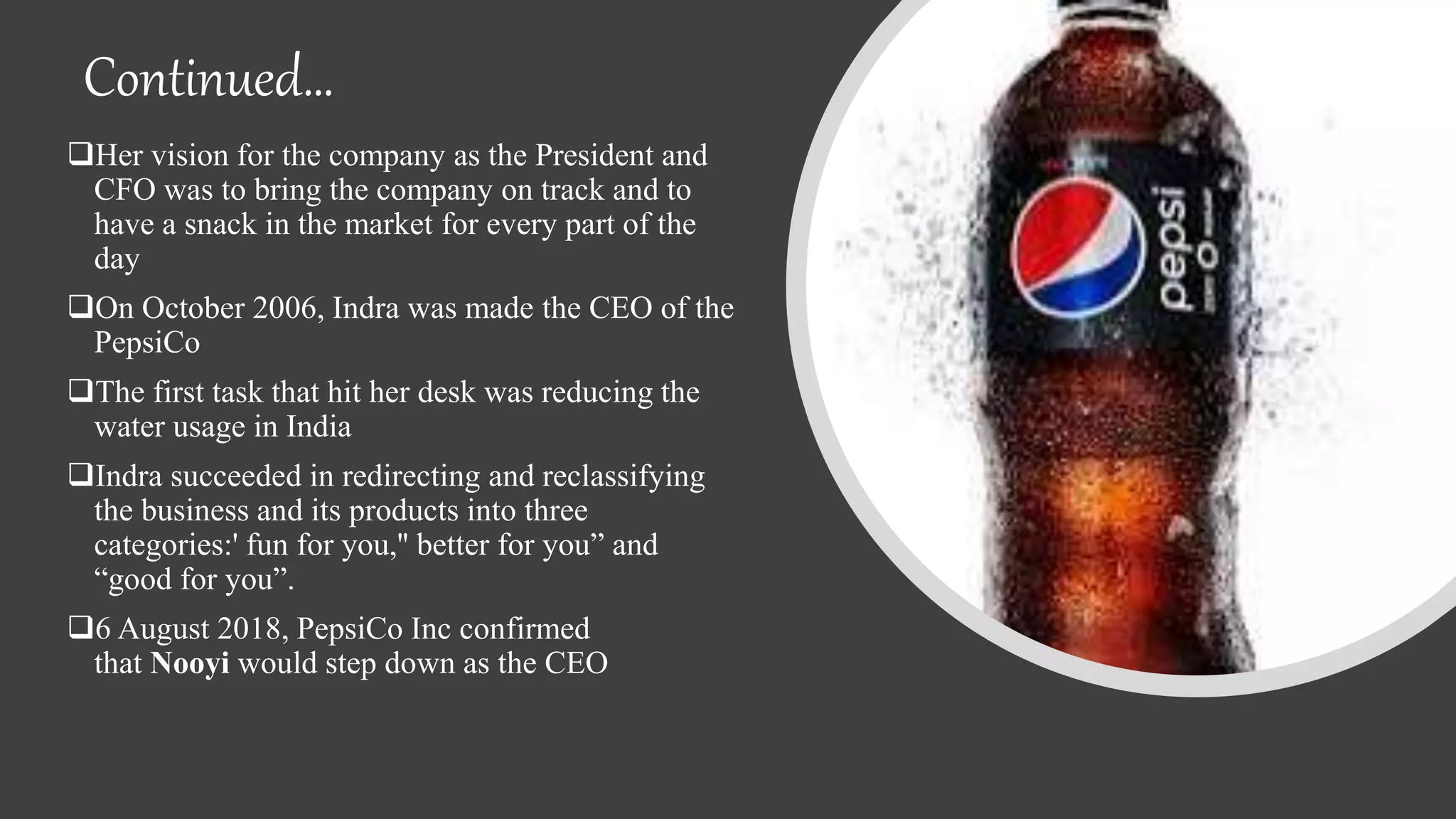 Strategic Management - Pepsi Co | PPTX | Business Administration | Business