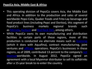 Pepsico a global brand | PPT