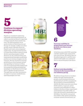 PepsiCo Annual Report 2010 Performance With Purpose | PDF