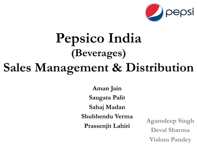 Pepsico Sales Structure | PDF | Retail Industry | Industries