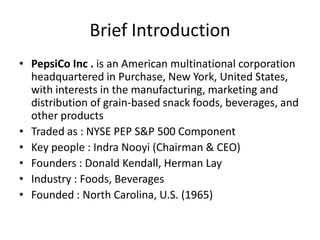 Pepsi co bhupesh | PPT