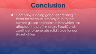 Case Study Analysis: Cash Flow Productivity at PepsiCo: Communicating ...