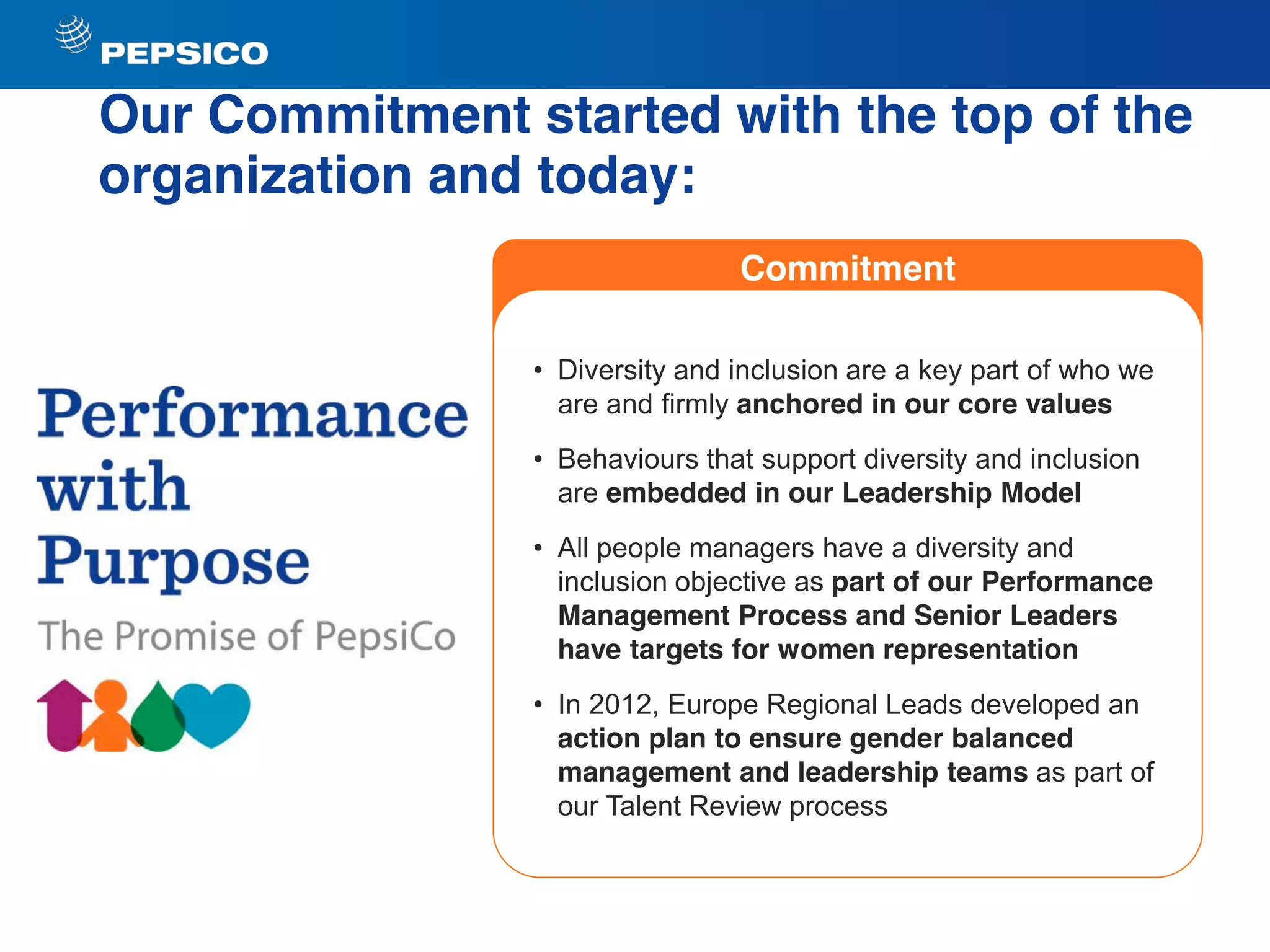 Pepsi co case of study building gender balaned leadership team updated ...