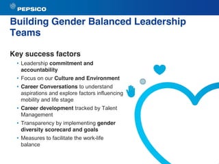 Pepsi co case of study building gender balaned leadership team updated ...