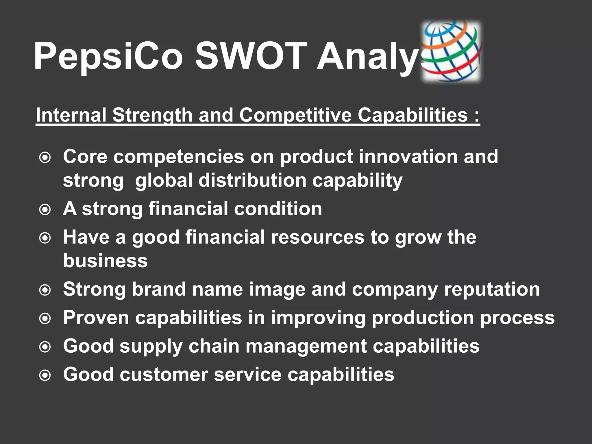 Pepsi co diversification strategy case analysis | PPTX