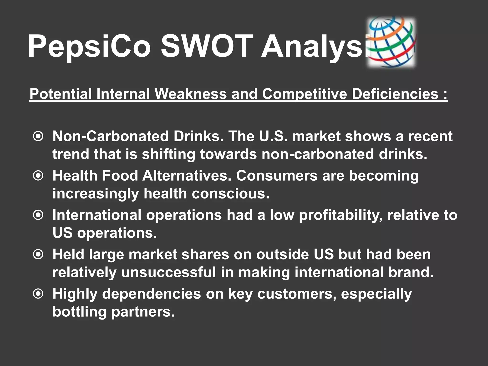 Pepsi co diversification strategy case analysis | PPTX