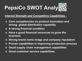 Pepsi co diversification strategy case analysis | PPTX