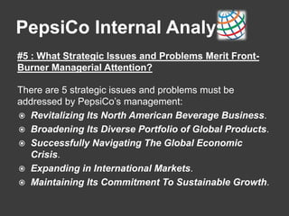 Pepsi co diversification strategy case analysis | PPTX