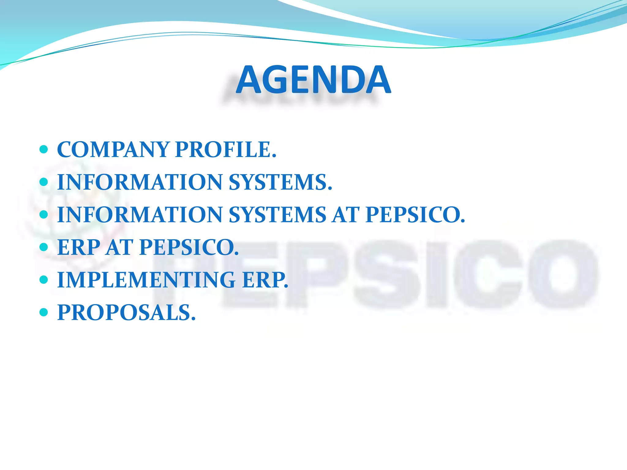 Pepsico information systems | PPTX