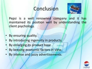 Pepsi co final | PPT