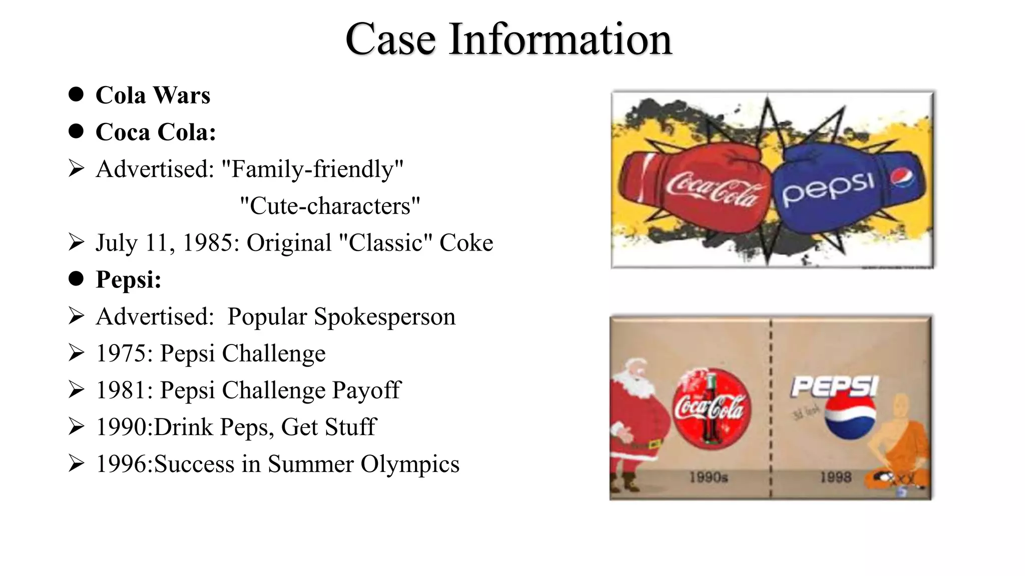 Pepsi V/S Coke | PPTX