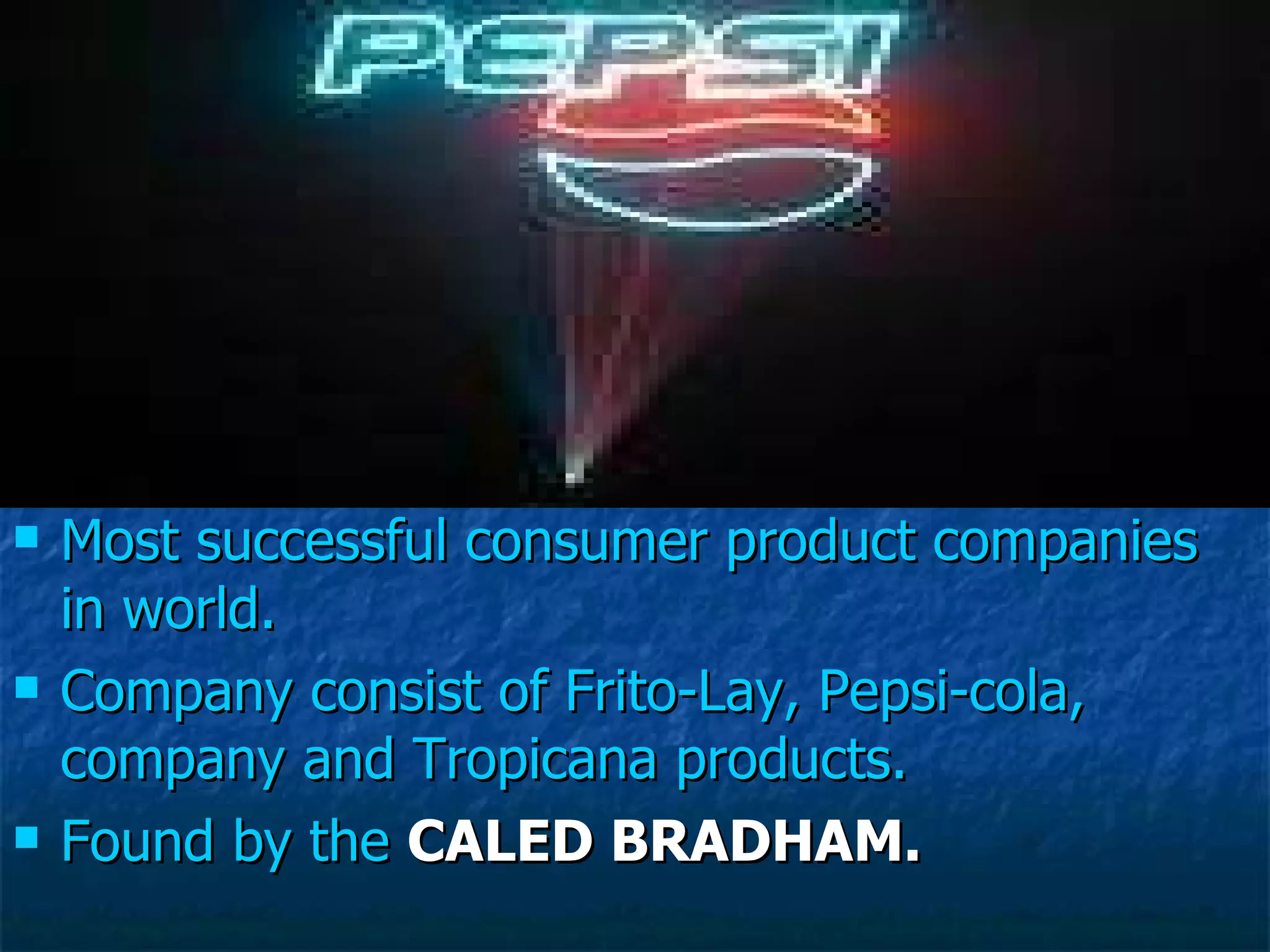 Pepsico presentation | PPT