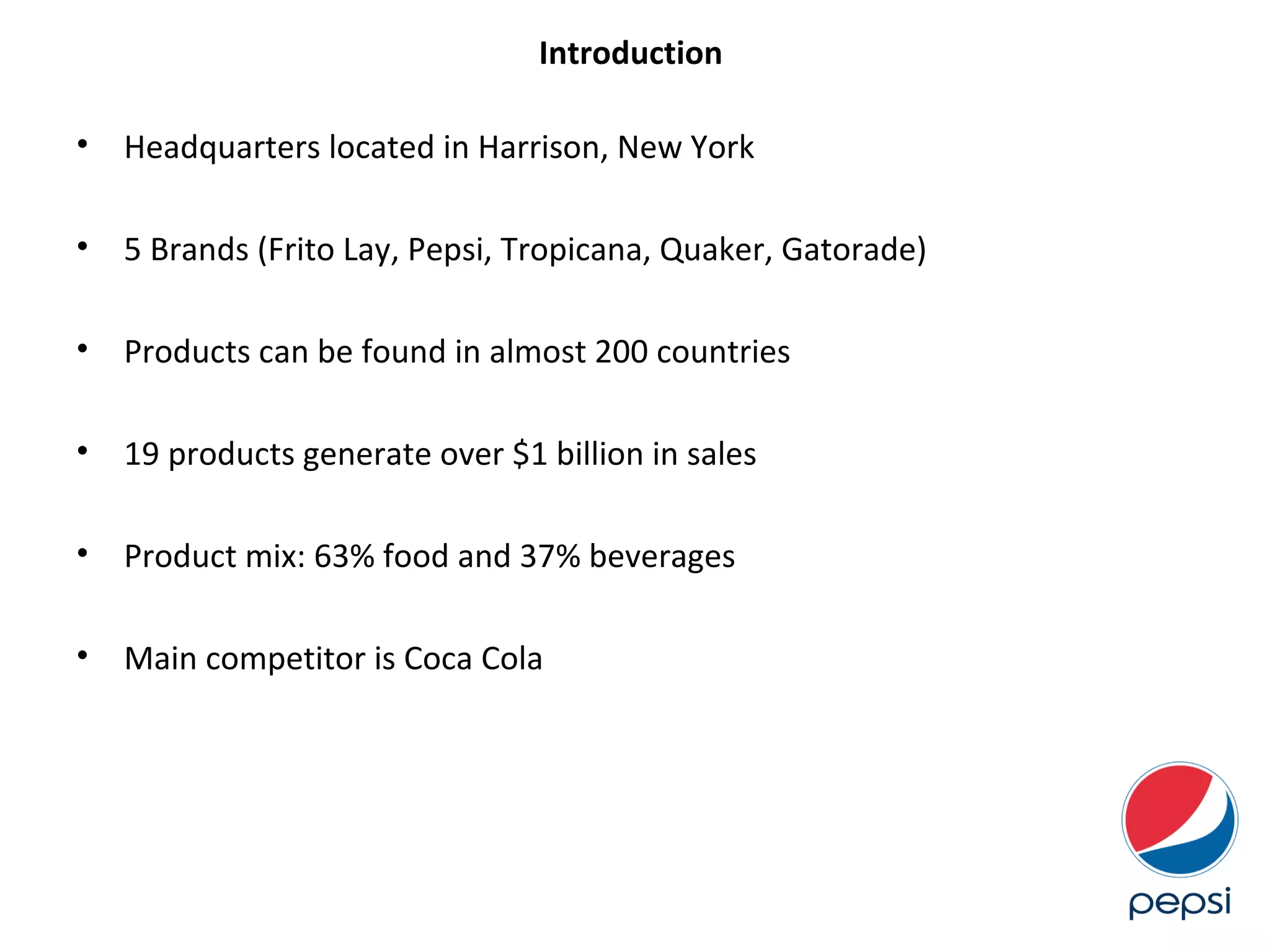 Pepsi co presentation | PPT