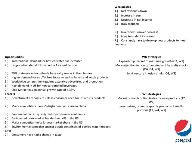 Pepsi co presentation | PPT
