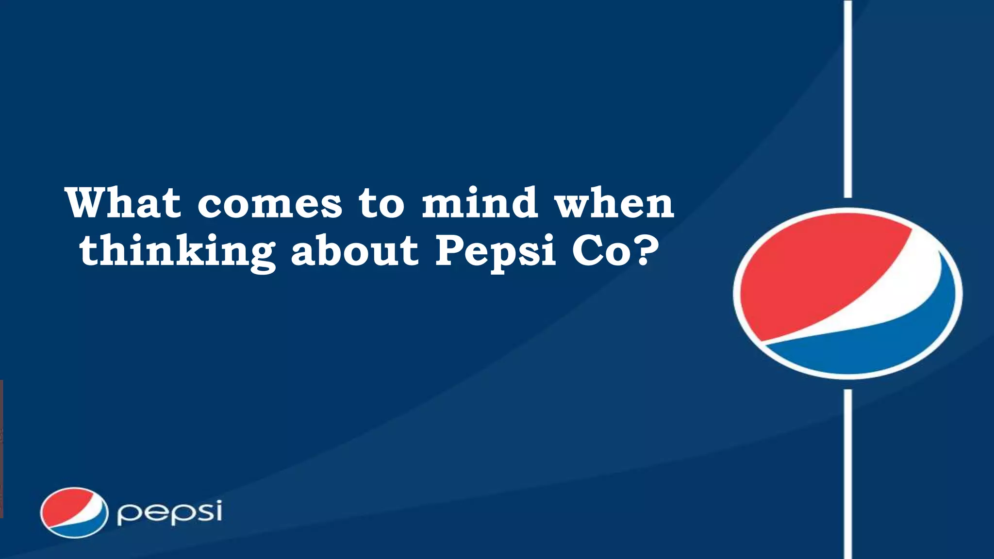 Pepsi co presentation | PPT