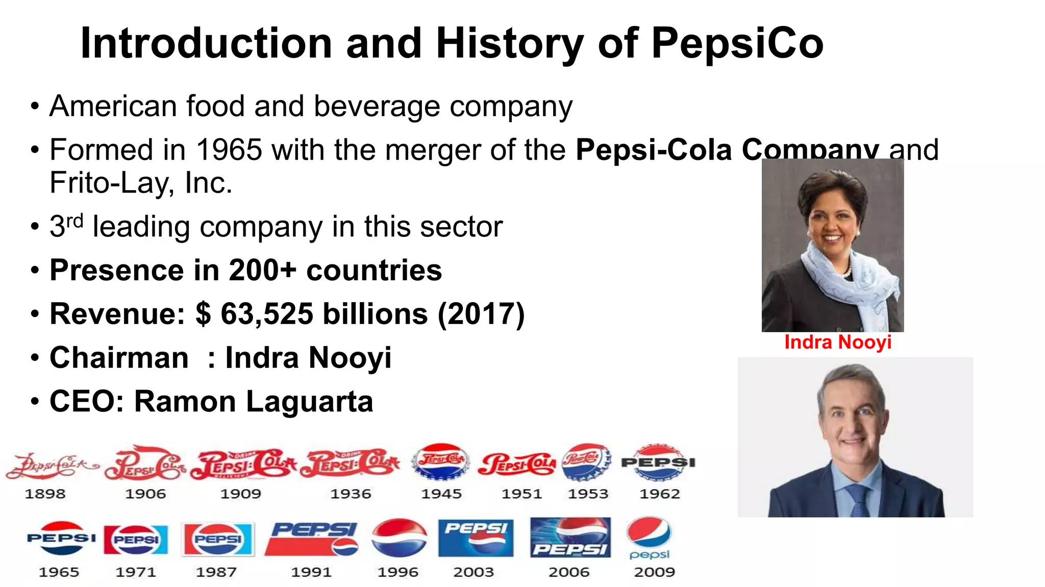 Pepsi-Co's Reverse Innovation in various Products | PPTX